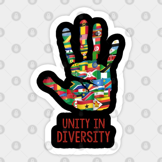 Unity in diversity - Diversity And Inclusion - Sticker | TeePublic